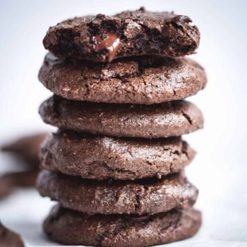 Chocolate Fudge Tahini Cookies - Eat Fresh Glow