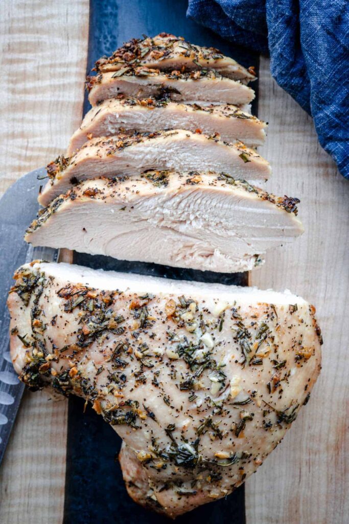 Boneless Turkey Breast Recipe with Garlic and Herbs