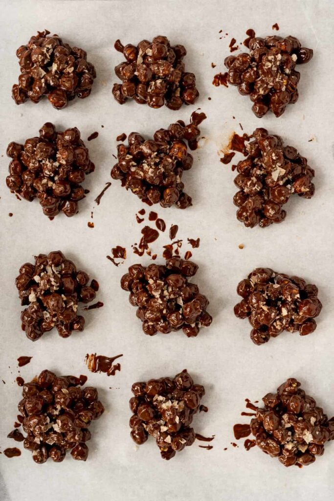 Dark Chocolate Roasted Chickpeas (3-Ingredient) - Eat Fresh Glow
