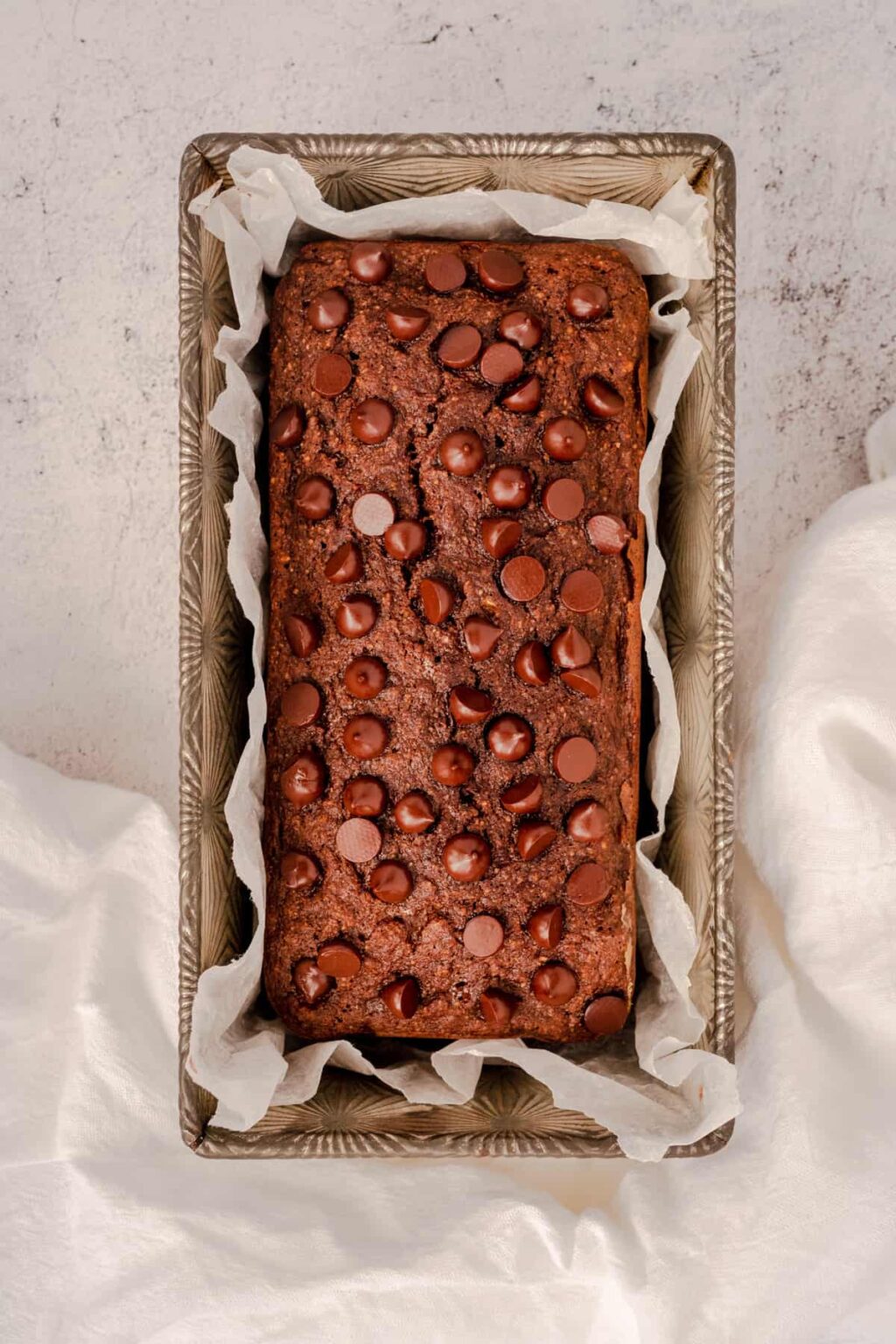 Easy 4-Ingredient Chocolate Bread Banana Chip Loaf - Eat Fresh Glow