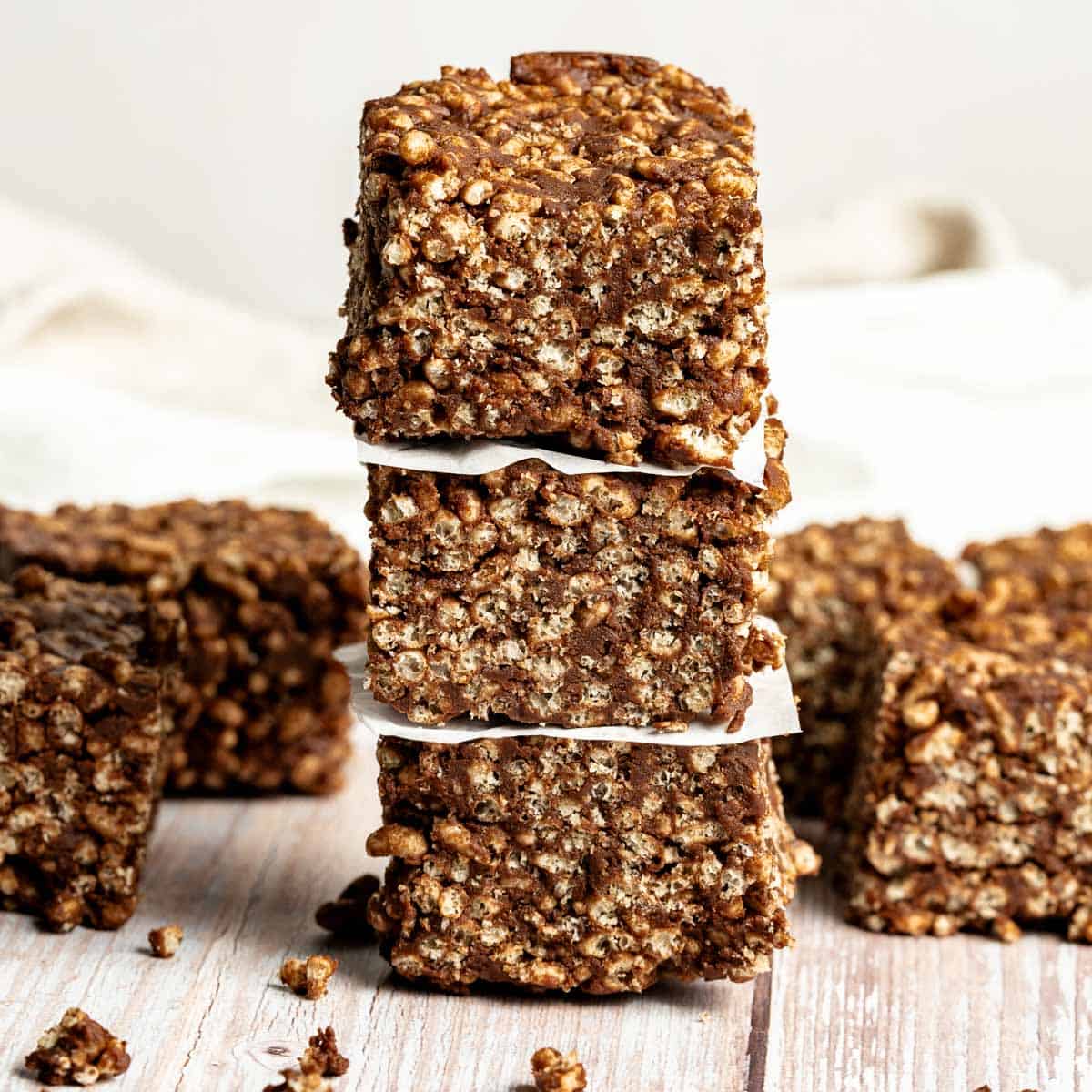 Chocolate Peanut Butter Rice Krispie Treats Recipe (Gluten Free!)