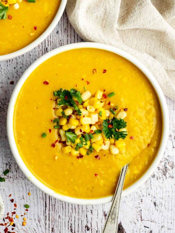 Yellow Split Pea Soup With Sweet Corn - Eat Fresh Glow