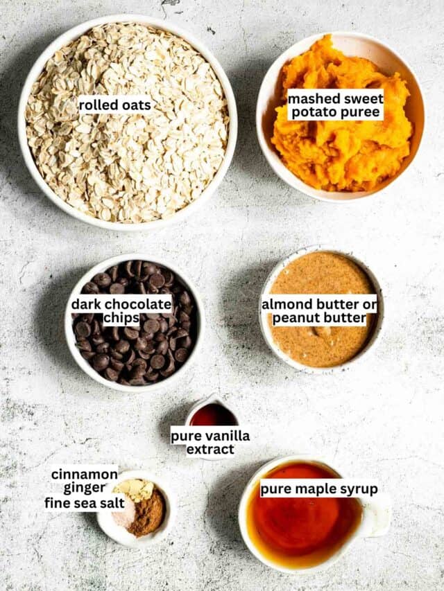 Flourless Sweet Potato Oatmeal Cookies