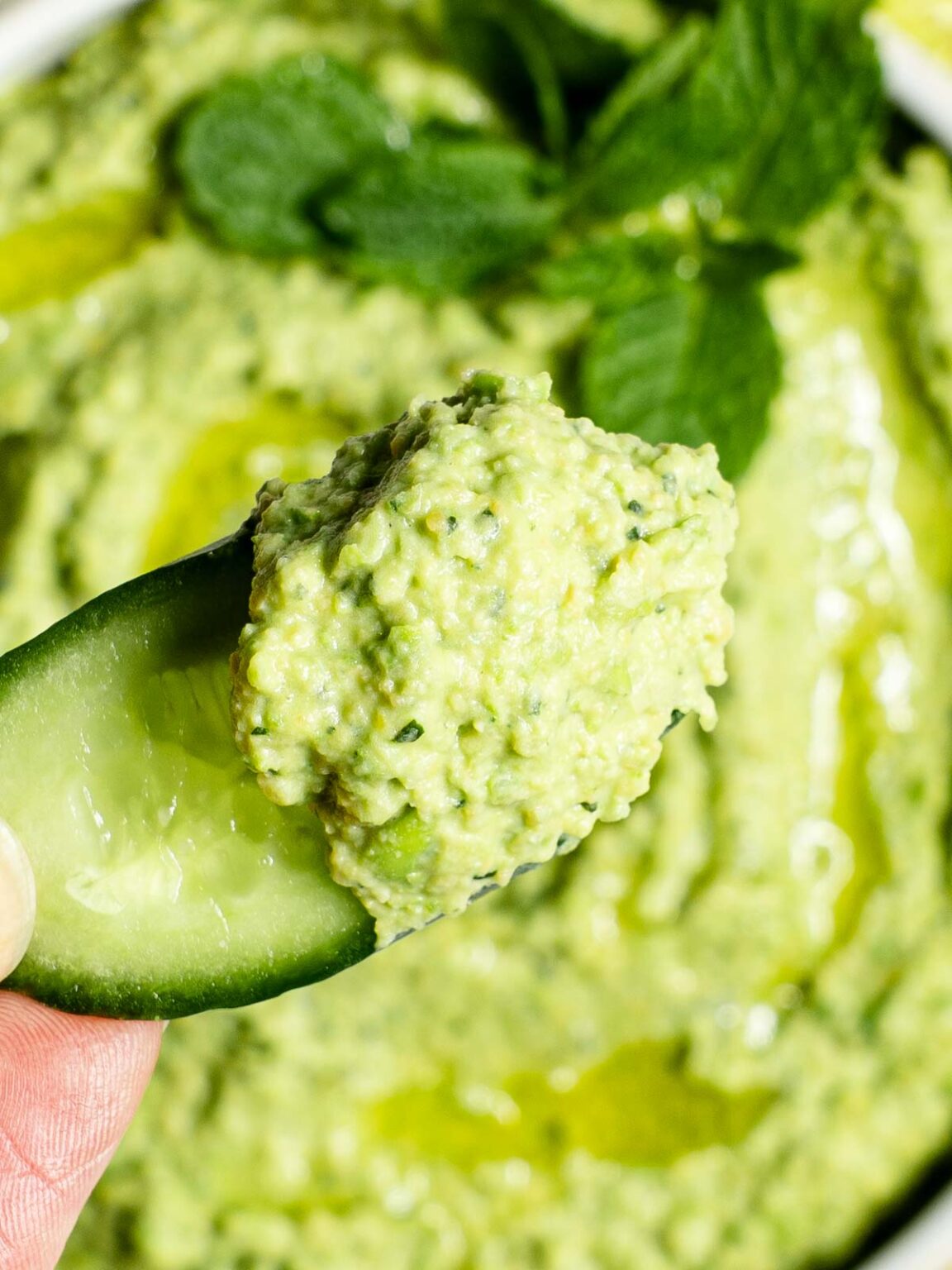 Easy Green Pea Hummus With Mint - Eat Fresh Glow